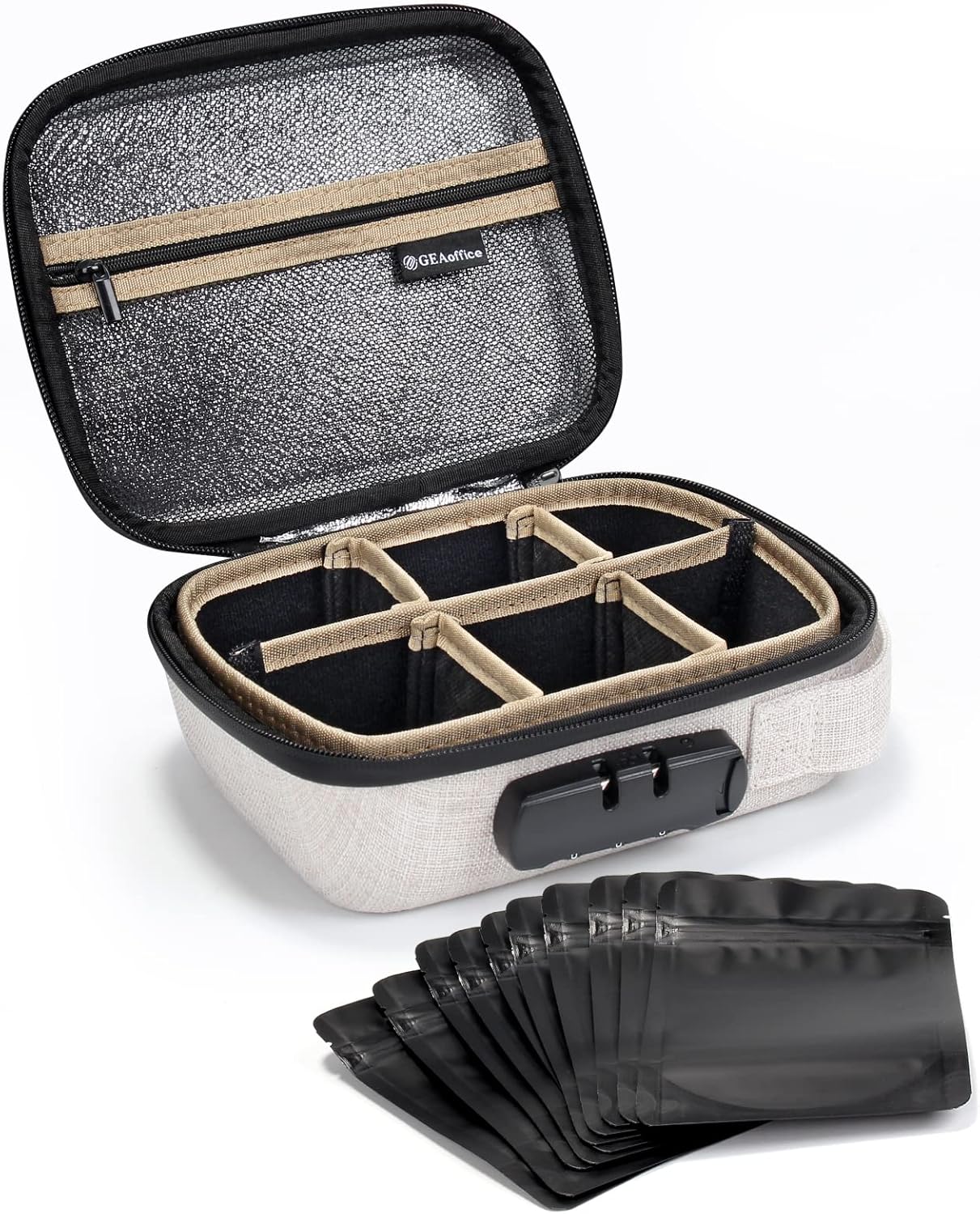 Amazon.com: GEAoffice Upgraded Medium Smell Proof Box with Heavy Duty ...