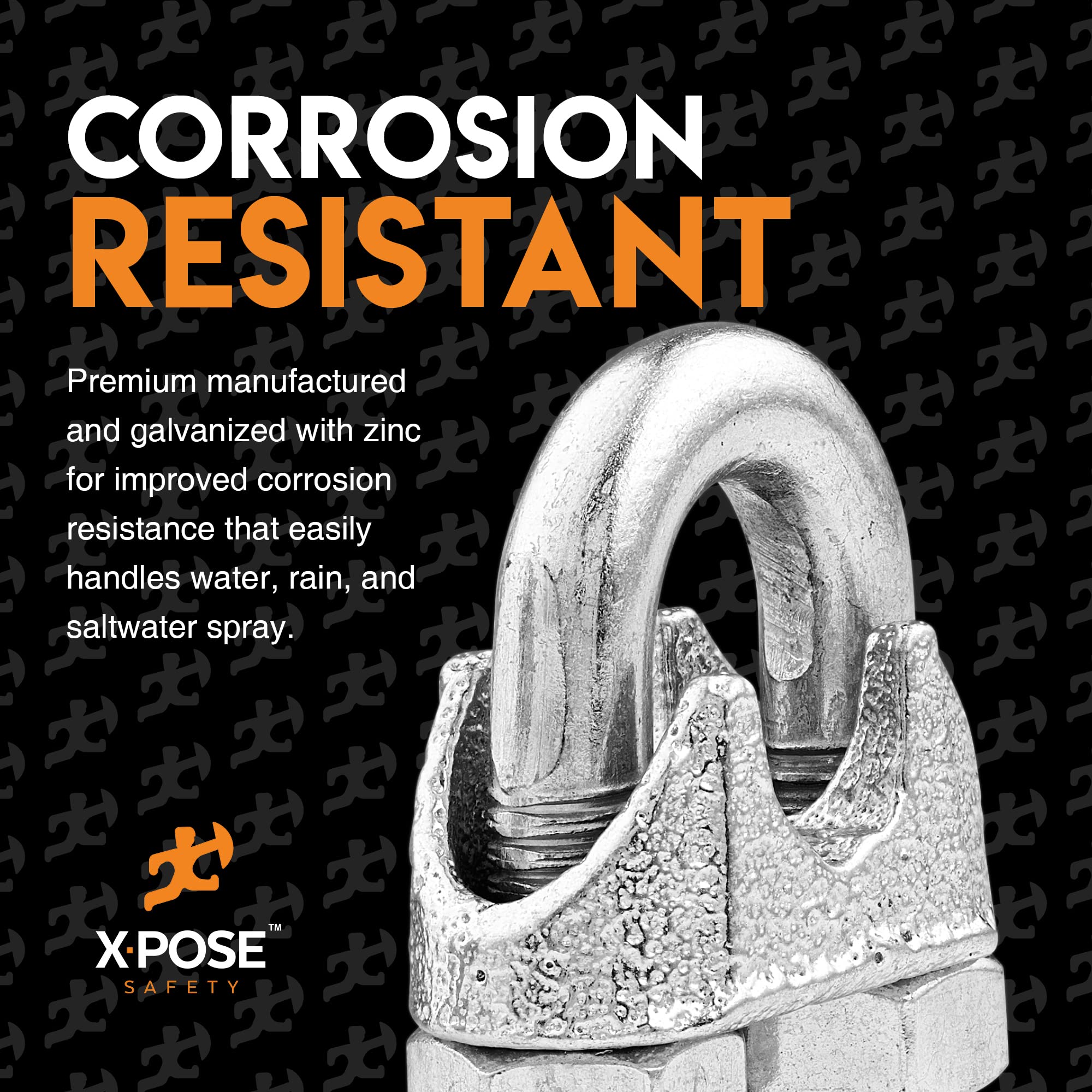 Snapklik.com : Wire Rope Clamp For Stainless Steel Wire Rope - 1/4 ...