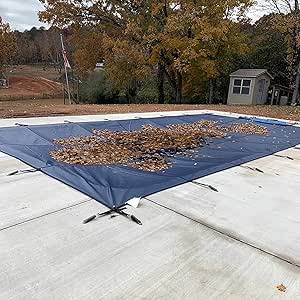 Amazon.com: Pool Safety Cover, Large Swimming Pool Leaves Covers Solid ...