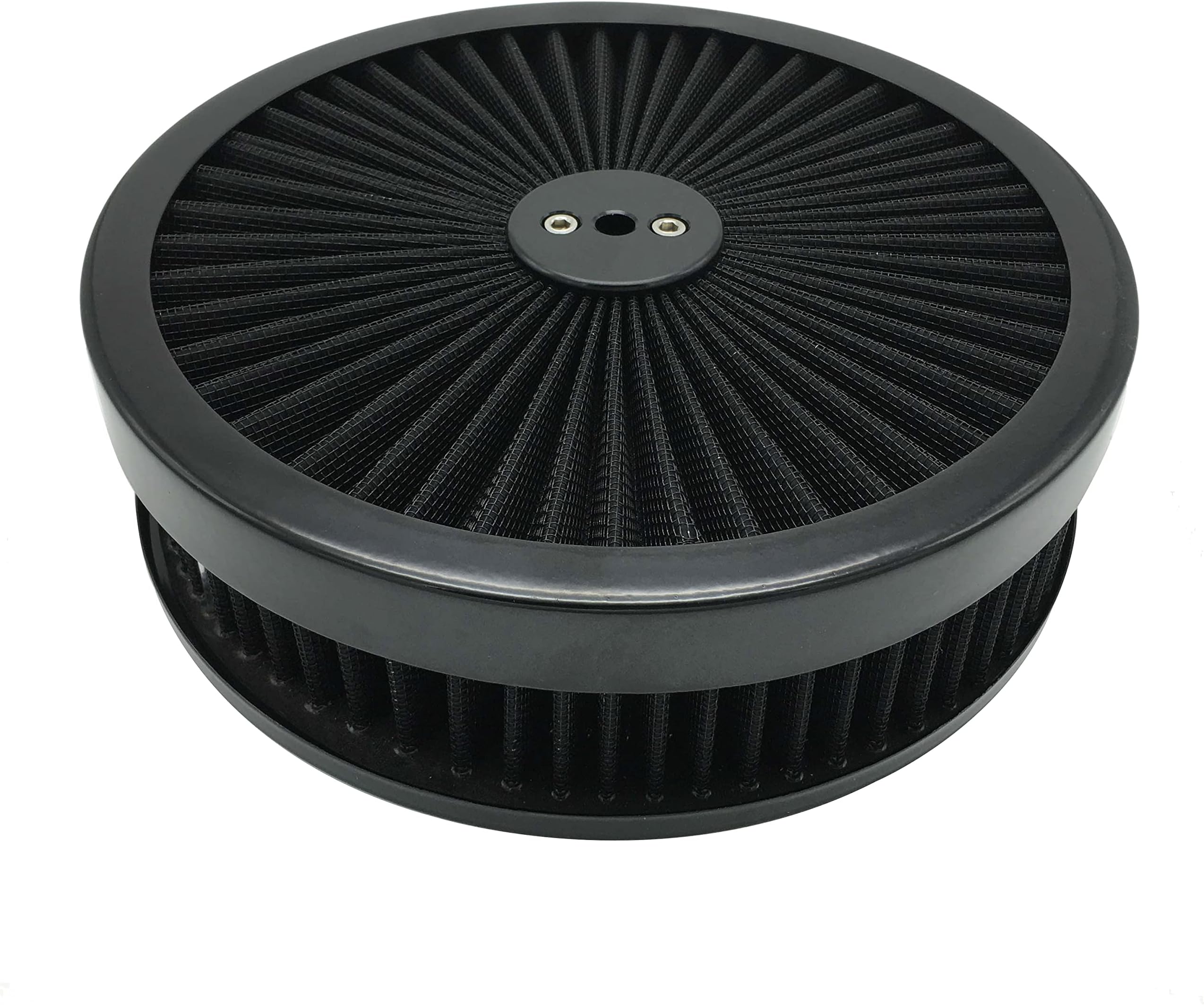 Amazon.com: X-AVION Full Flow Round 9''X2'' Air Filter Assembly Kit ...
