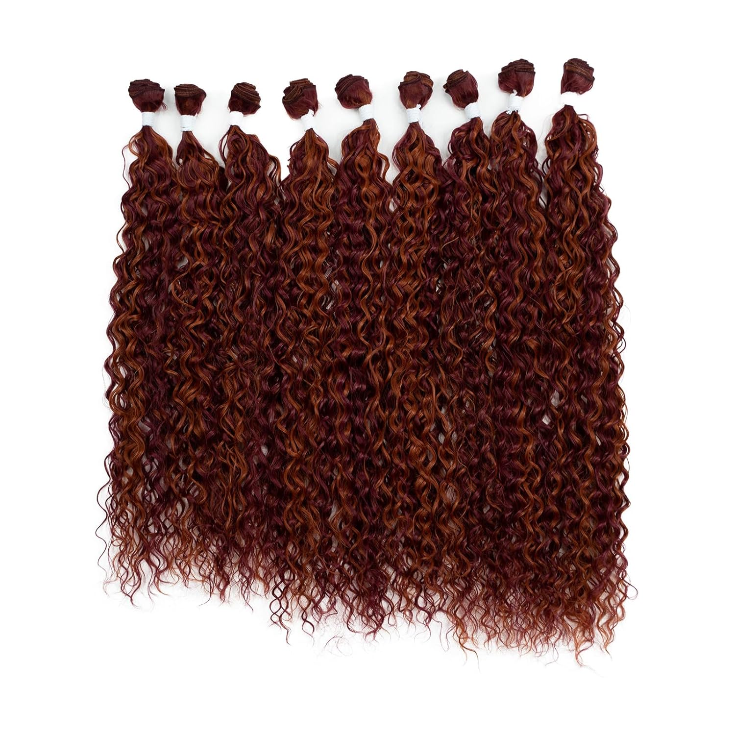 Amazon.com : DÉBUT Water Wave 9 Bundles Synthetic Hair Weave Curly Hair ...