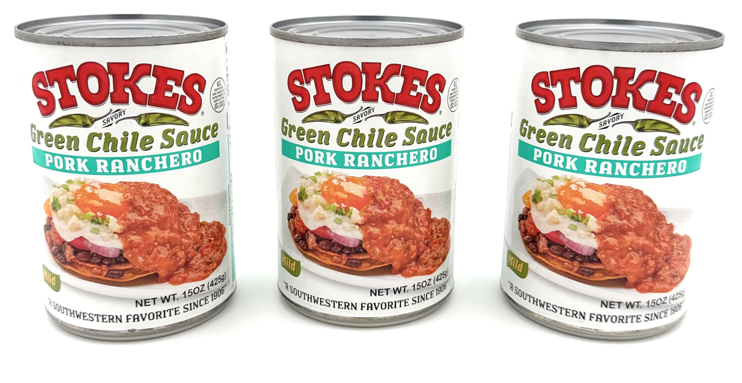 Amazon.com : Gluten Free Pork Ranchero Sauce, 3 Pack, Stokes, Green ...