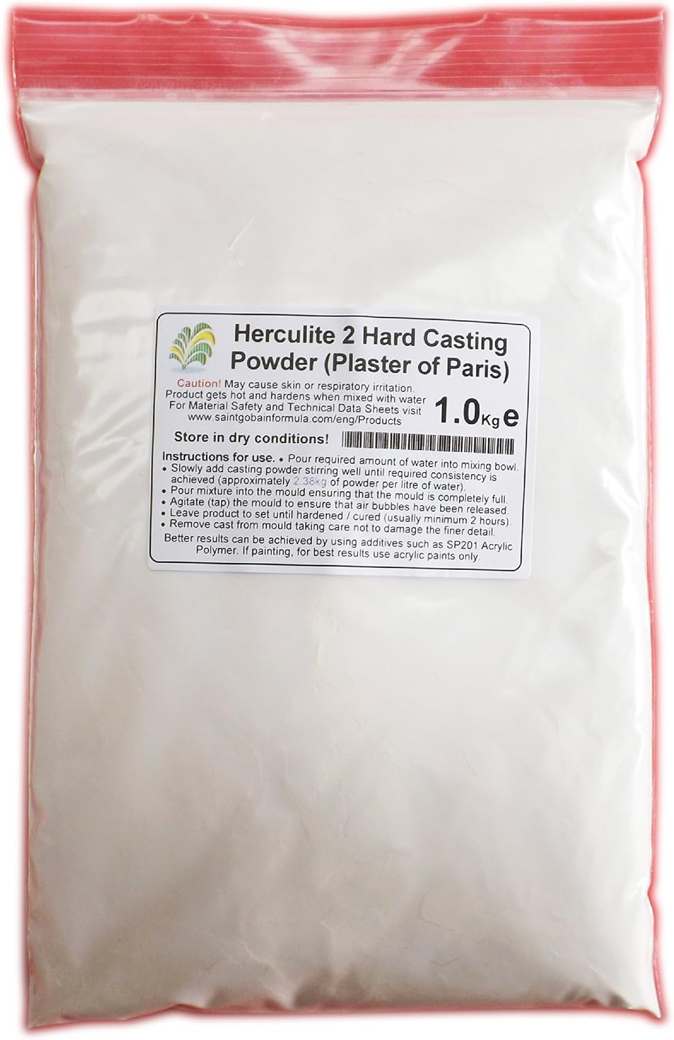 Amazon.com: 1kg Herculite 2 - Plaster of Paris : Arts, Crafts & Sewing