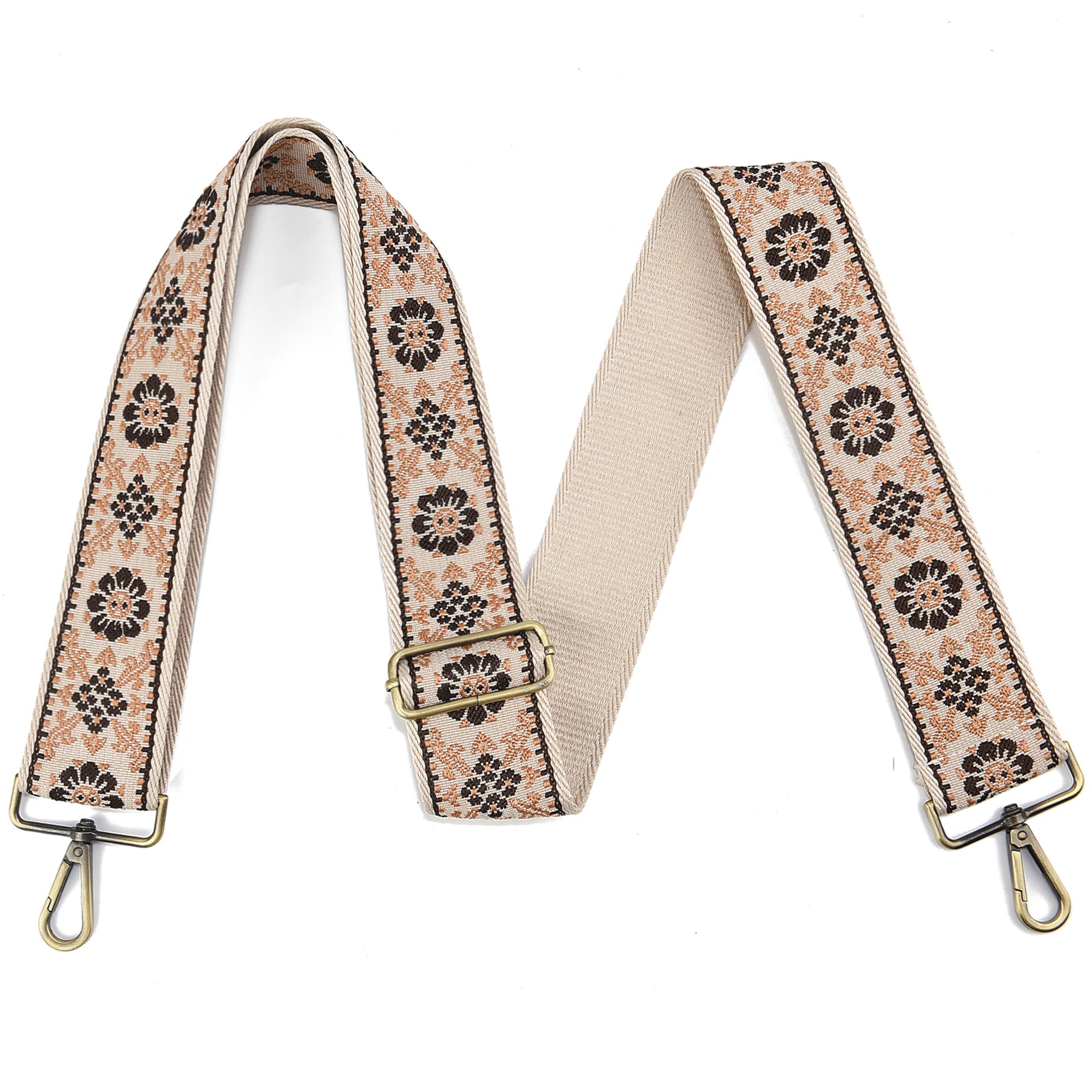 Amazon.com: LVYOUME Purse Strap Brushed Brass Hardware 2" Wide ...