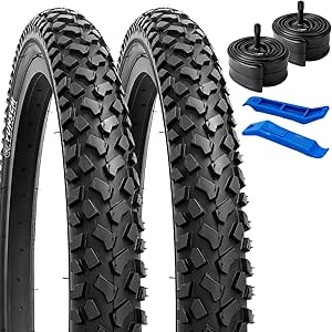 Amazon.com : YUNSCM 2-PCS 26" Mountain Bike Tires 26x2.125/54-559 60TPI and 26" Bike Tubes ...