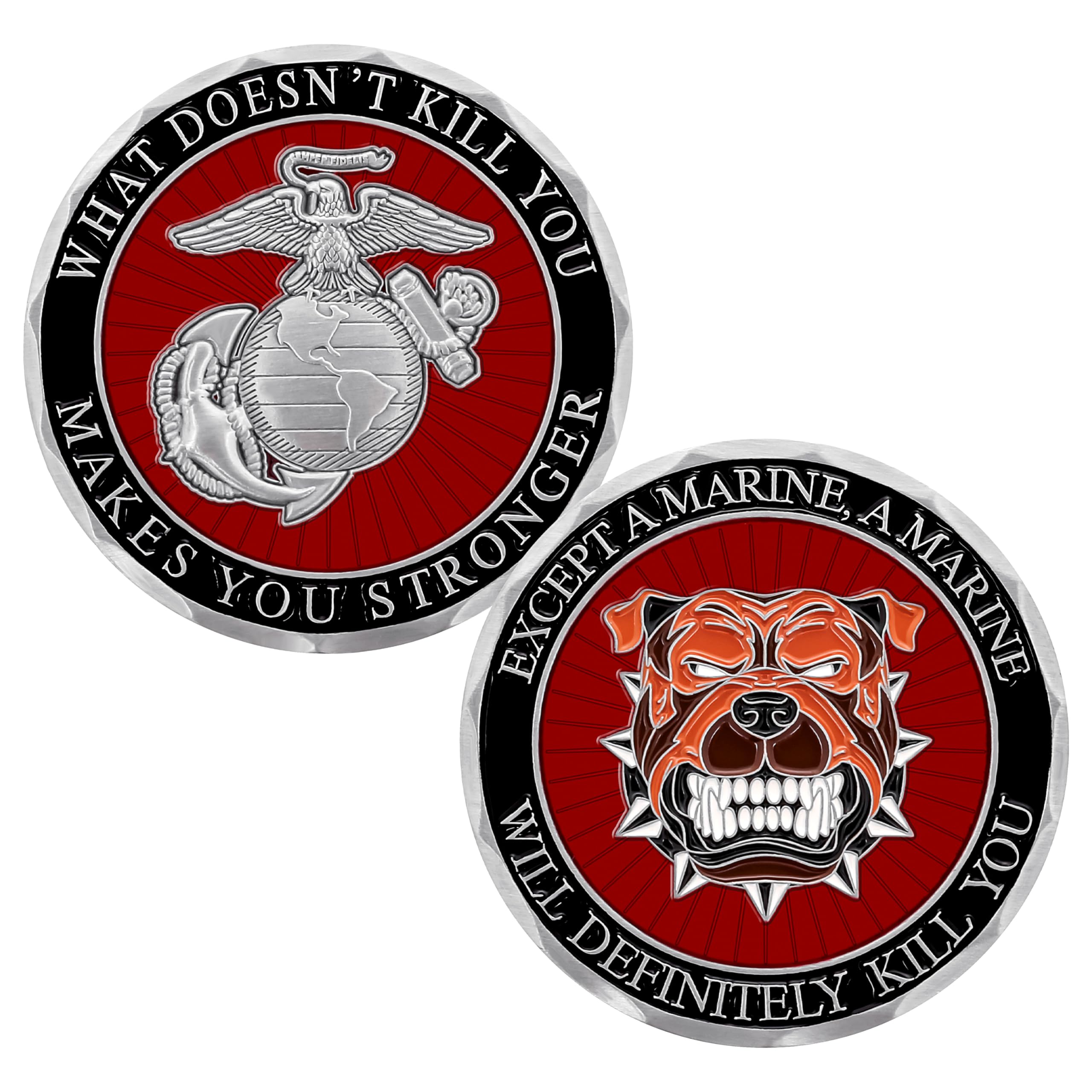 Amazon.com: USMC What Doesn't Kill You Makes You Stronger Challenge ...