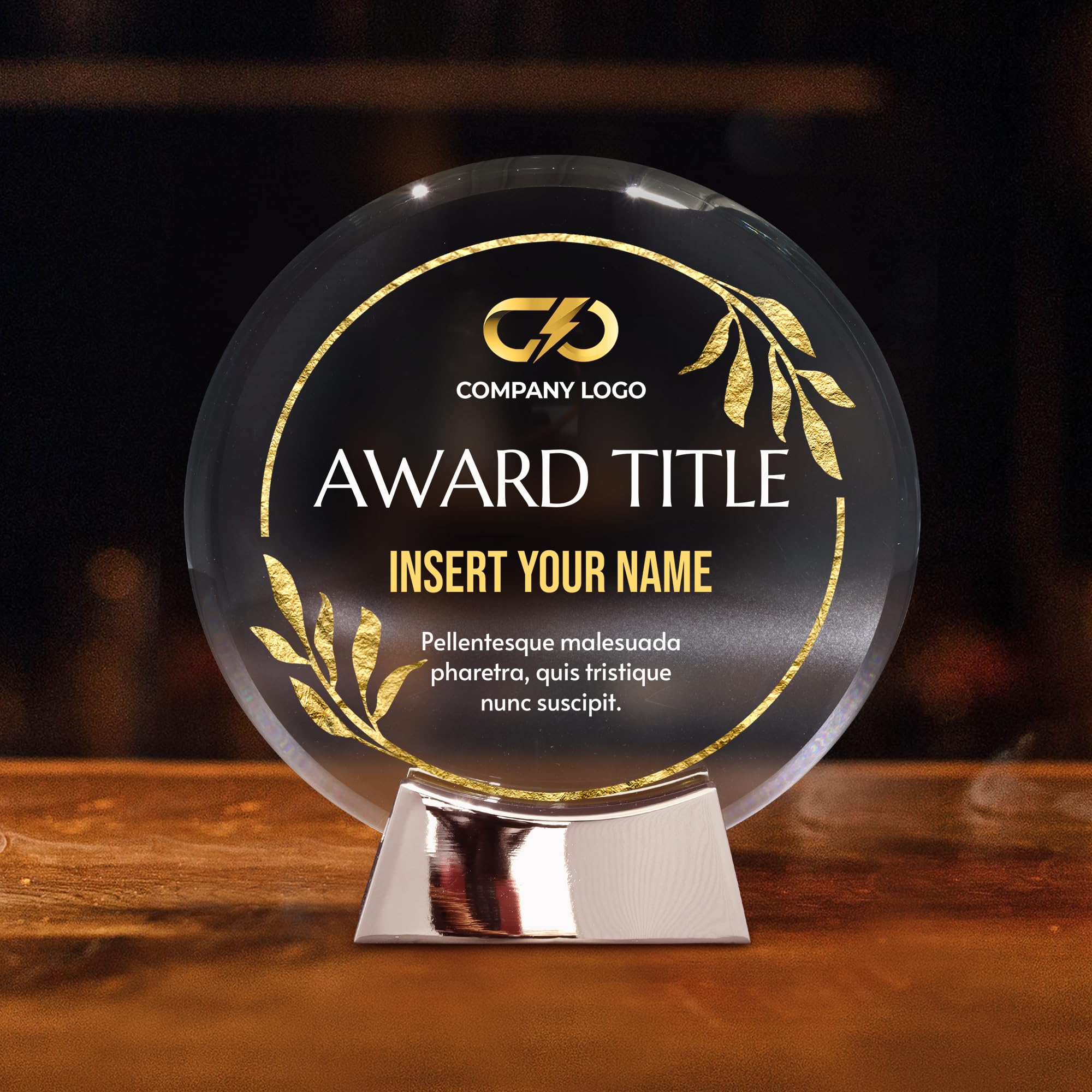 Employee Appreciation Gifts Personalized 7\" Glass Plaque, Engraved ...