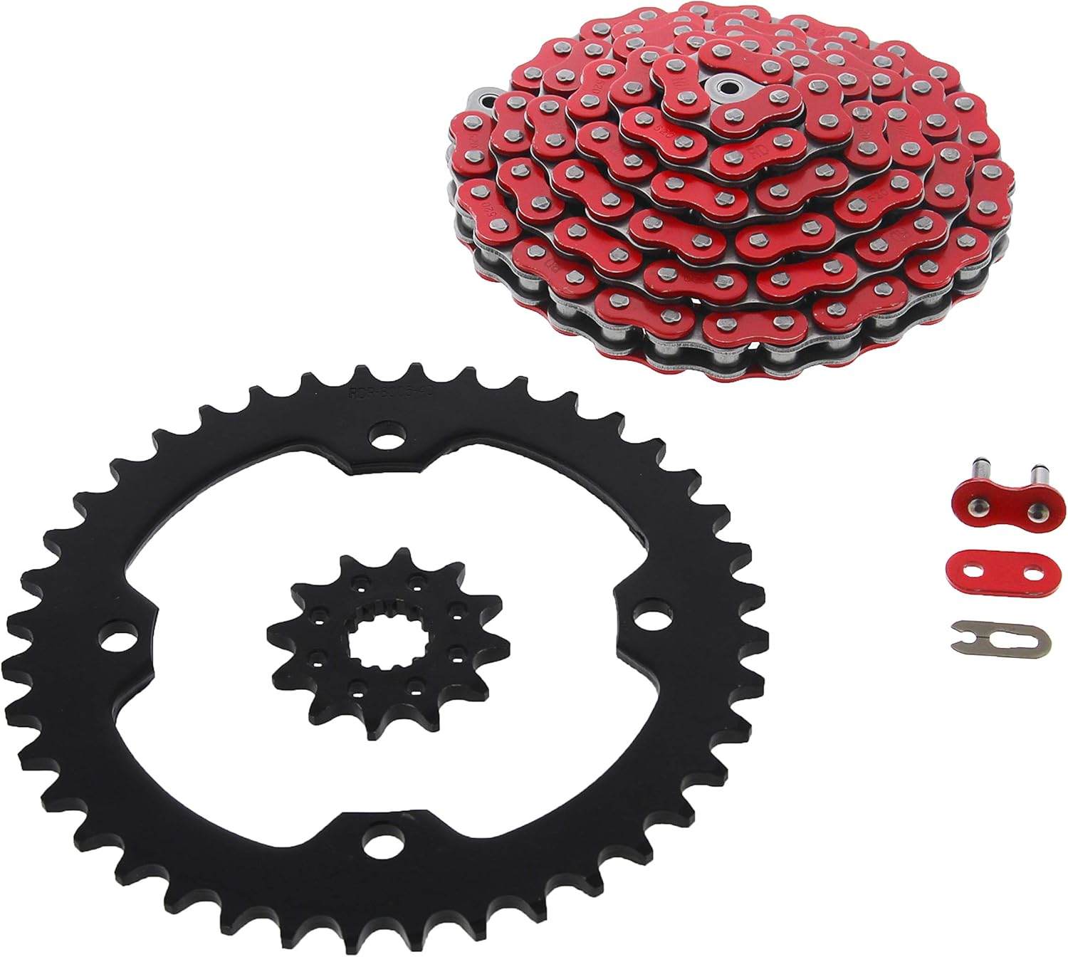 Amazon.com: 04-2008 fits Yamaha YFZ450 YFZ 450 Red Non O-Ring Chain ...