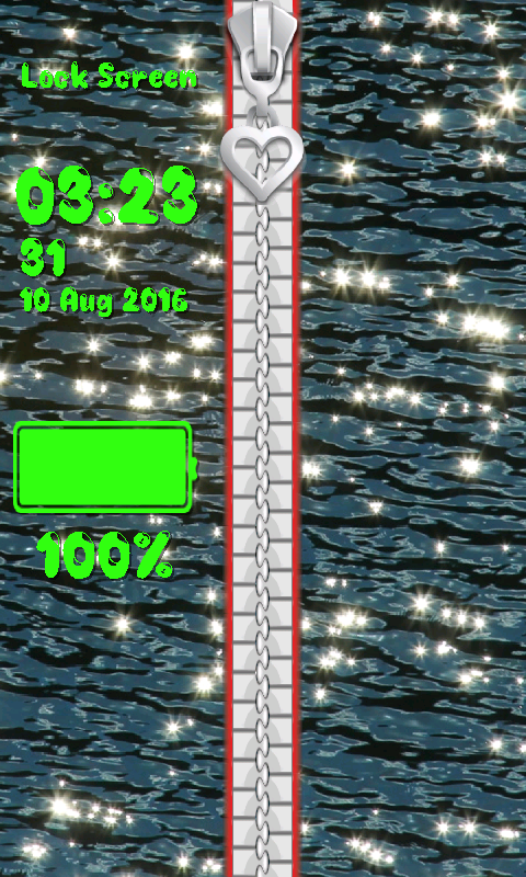 Zipper Lock Screen Glitter:Amazon.com:Appstore for Android