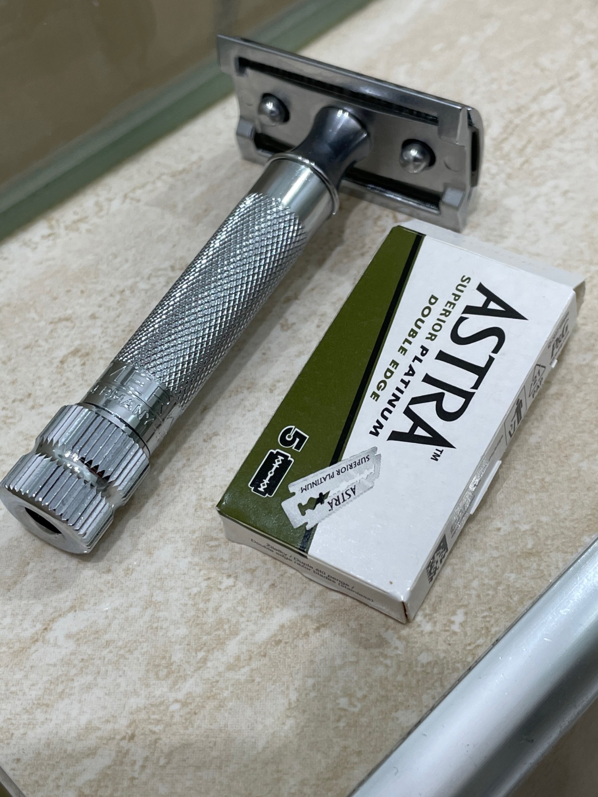 ASTRA Platinum Double Edge Safety Razor Blades, 100 Blades (20 x 5 ...