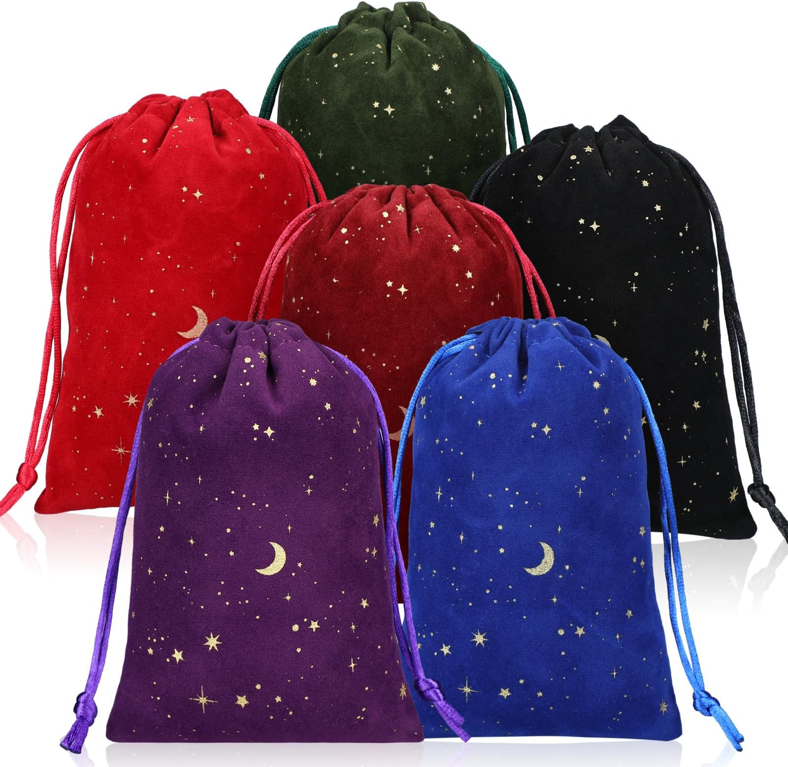 Amazon.com: Hillban 30 Pcs 4 x 6 Inch Colorful Velvet Drawstrings Bags ...