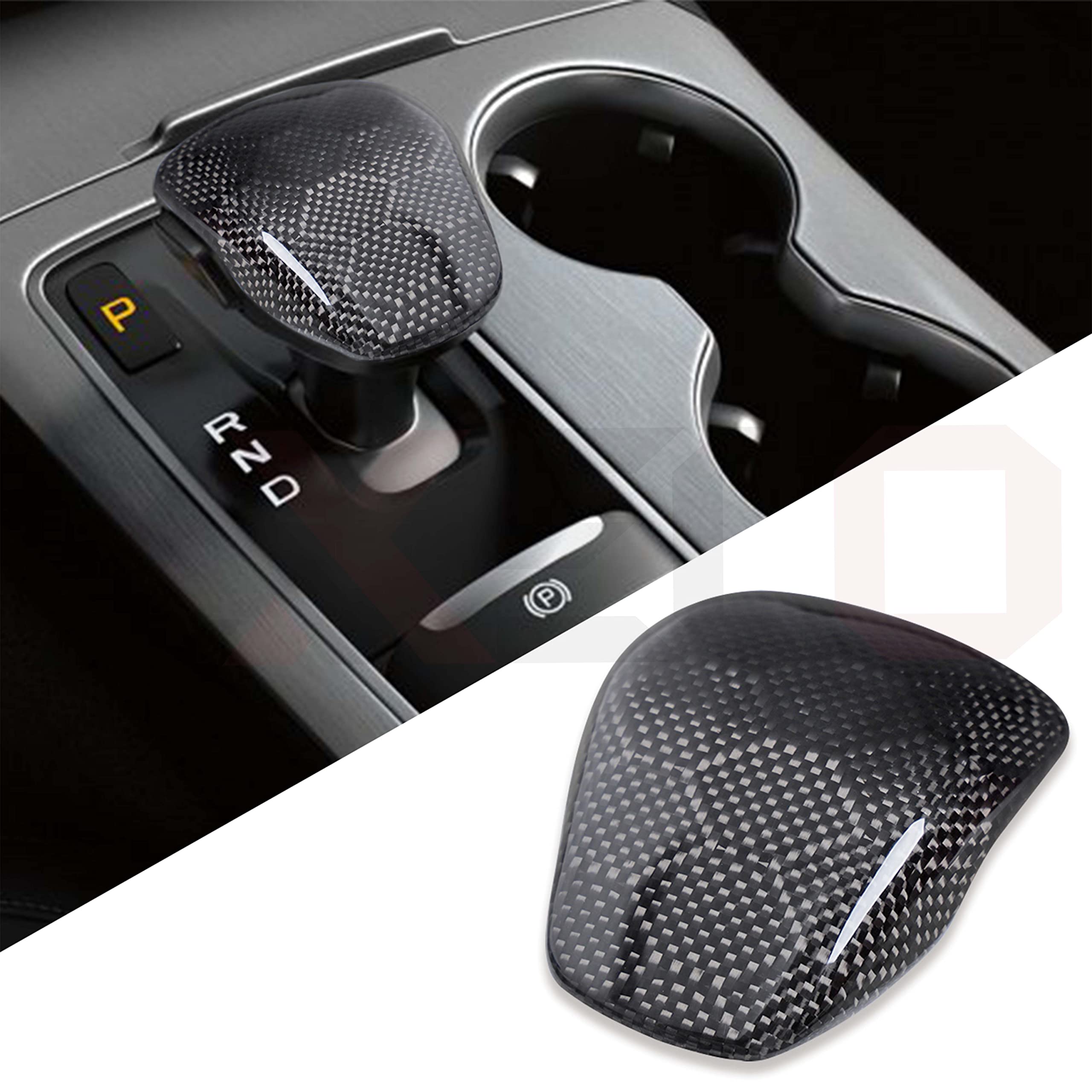 Amazon.com: AXECO Replacement Carbon Fiber Shifter Knob Cover for Kia ...
