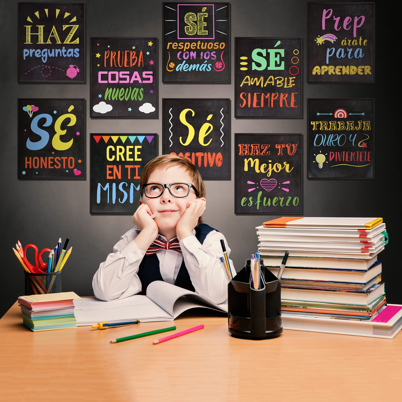 Snapklik.com : 24 Pcs Spanish Classroom Rules Posters Reglas Escolares ...