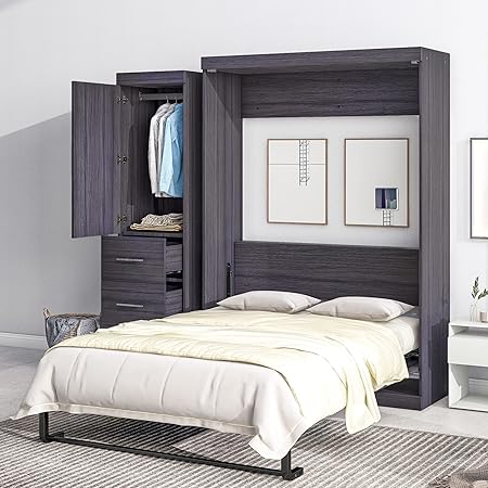 Amazon.com: Wilding Wallbeds | Deluxe Murphy Frame | Vertical Wallbed ...