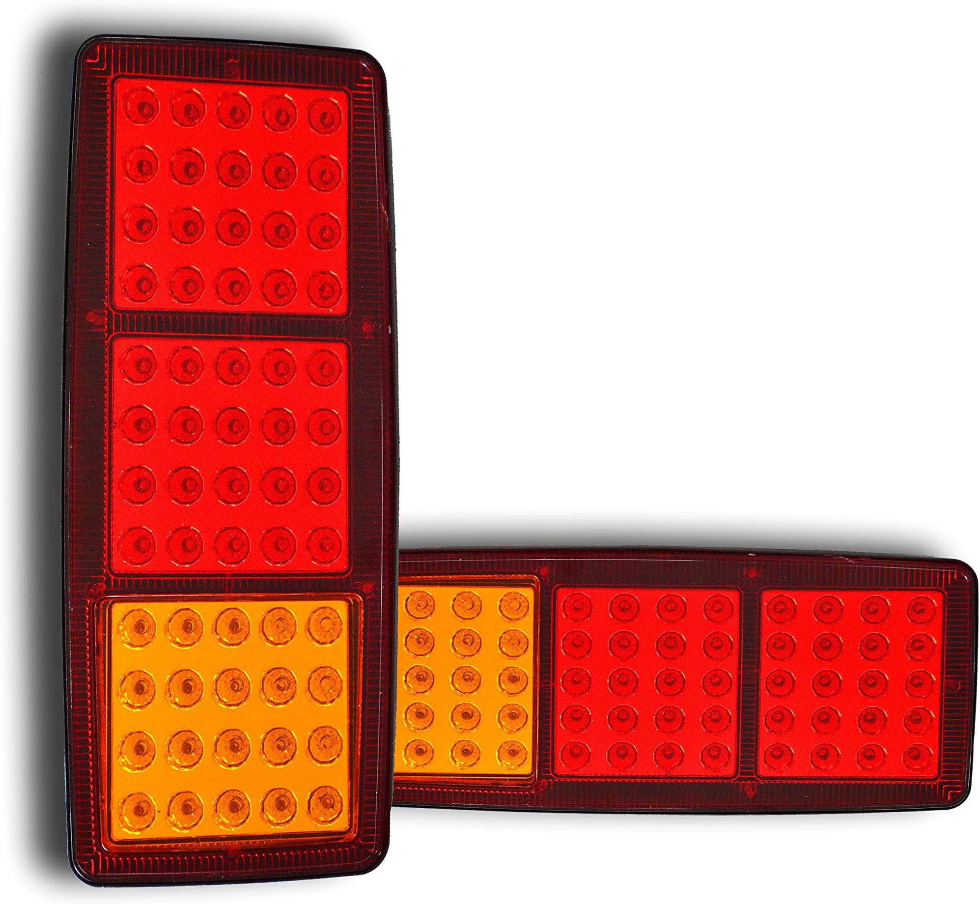 Ardillion 2 x 12V 60 SMD LED REAR THREE FUNCTION LAMPS UNIVERSAL TAIL ...