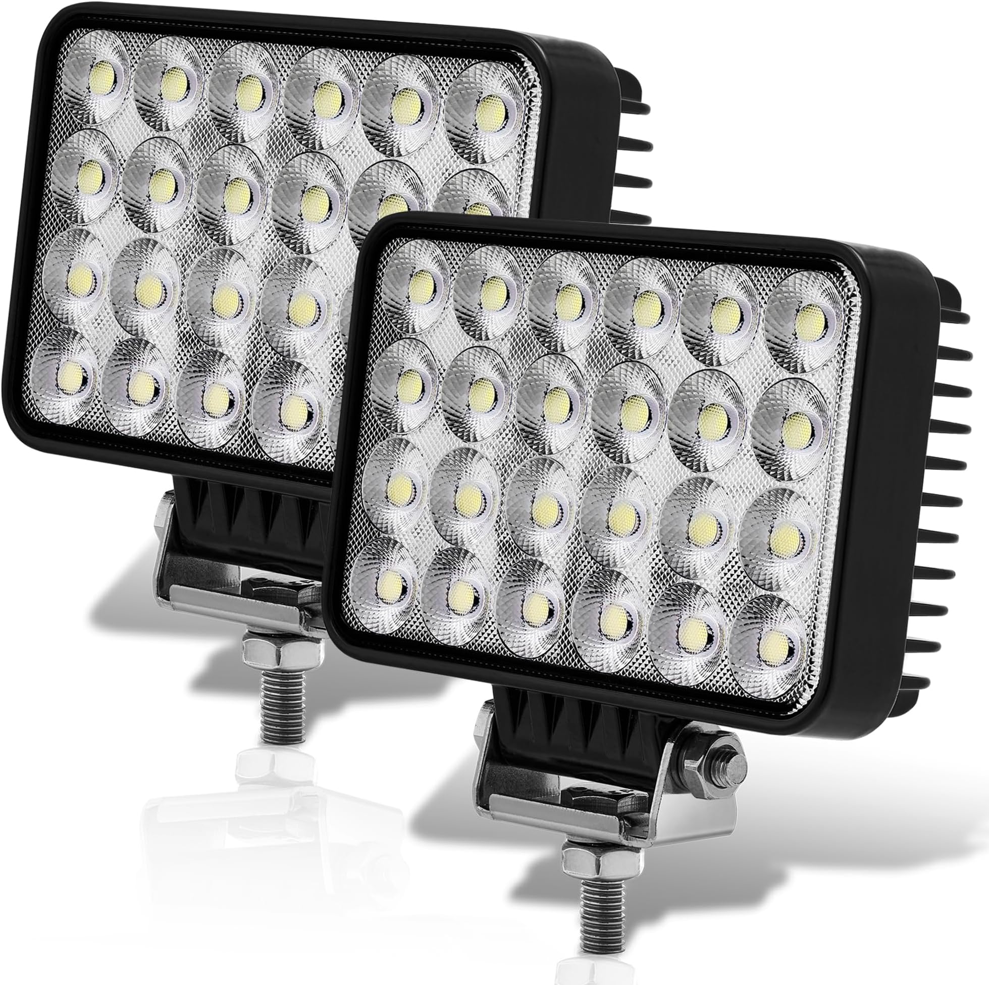 Amazon.com: Adzoon LED Tractor Lights 2PCS 6 Inch 10000LM 12v LED Flood ...