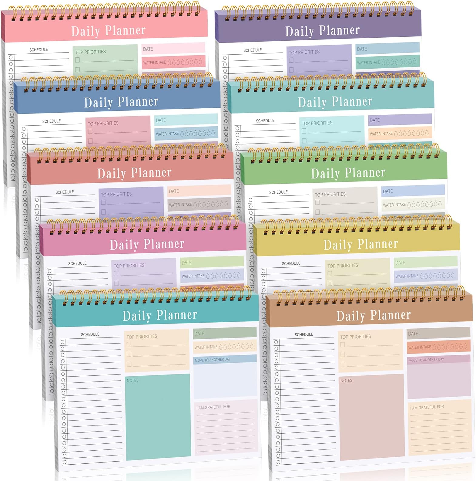 Amazon.com : PerKoop 10 Pcs Productivity To Do List Notepad Undated ...