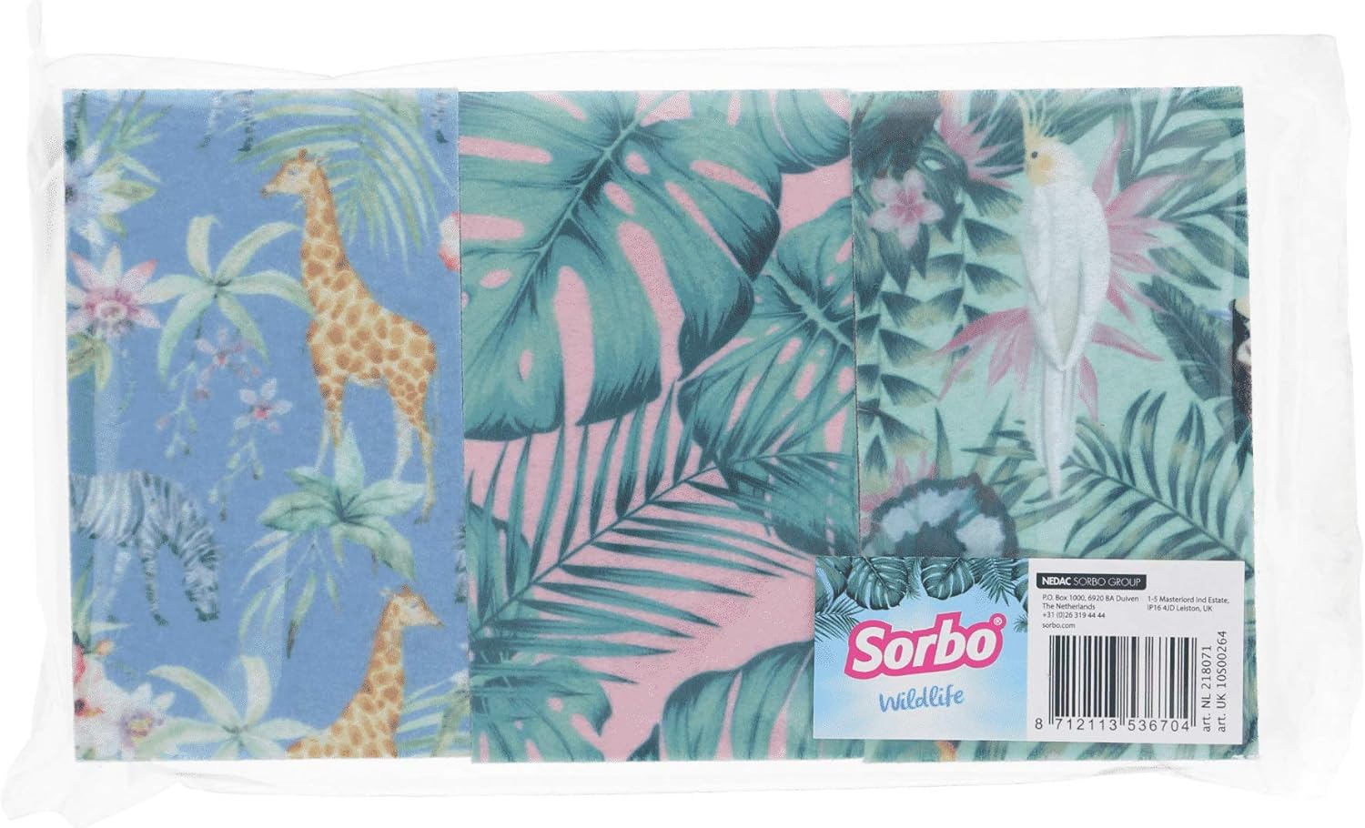Amazon.com: Sorbo Wildlife Print Sponges - 3 Count : Home & Kitchen