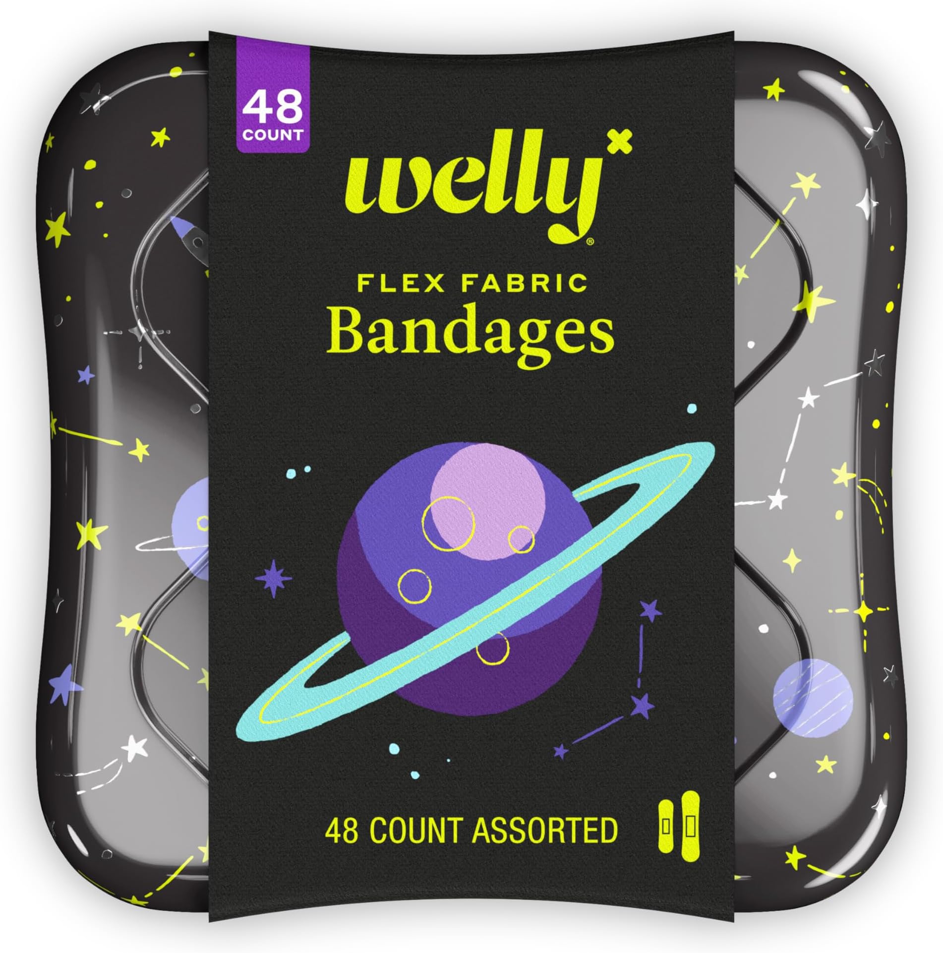 Amazon.com: Welly Bandages | Adhesive Flexible Fabric Bravery Badges ...