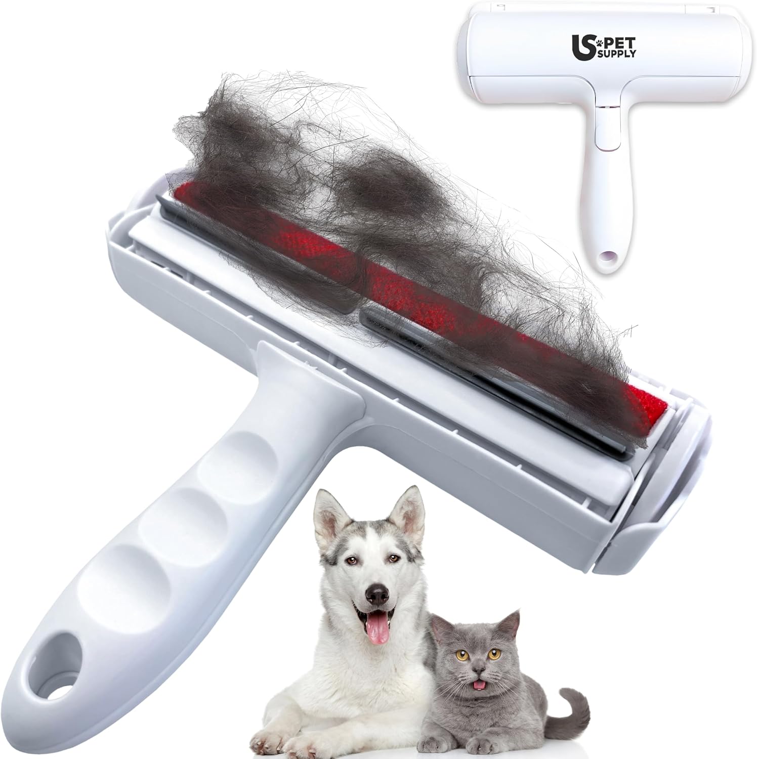 Amazon.com: US PET SUPPLY Pet Hair Remover Roller |Reusable, Self ...