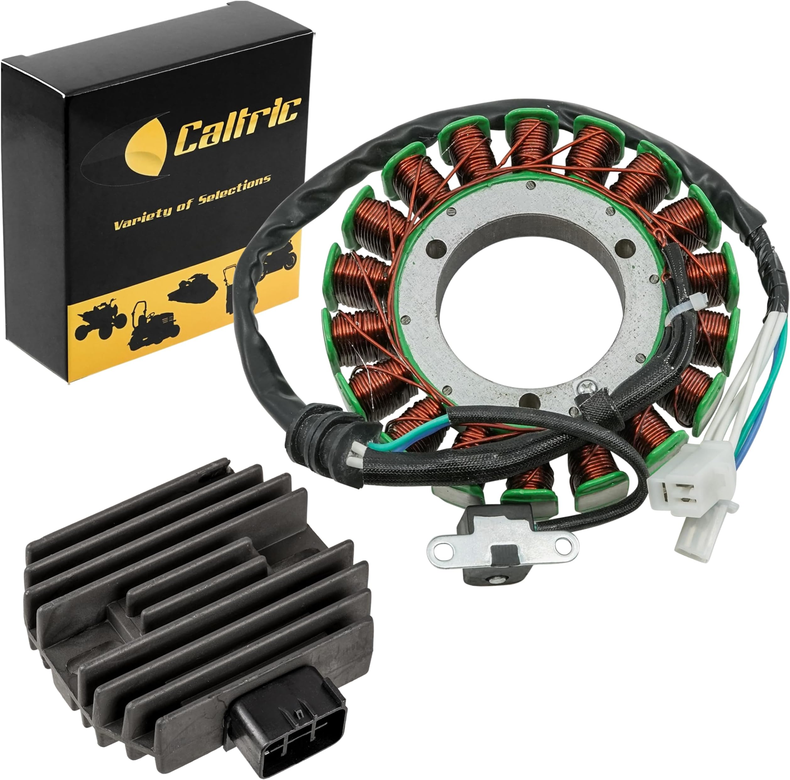 Amazon.com: Caltric Stator Compatible With Yamaha Grizzly 660 Yfm660 ...