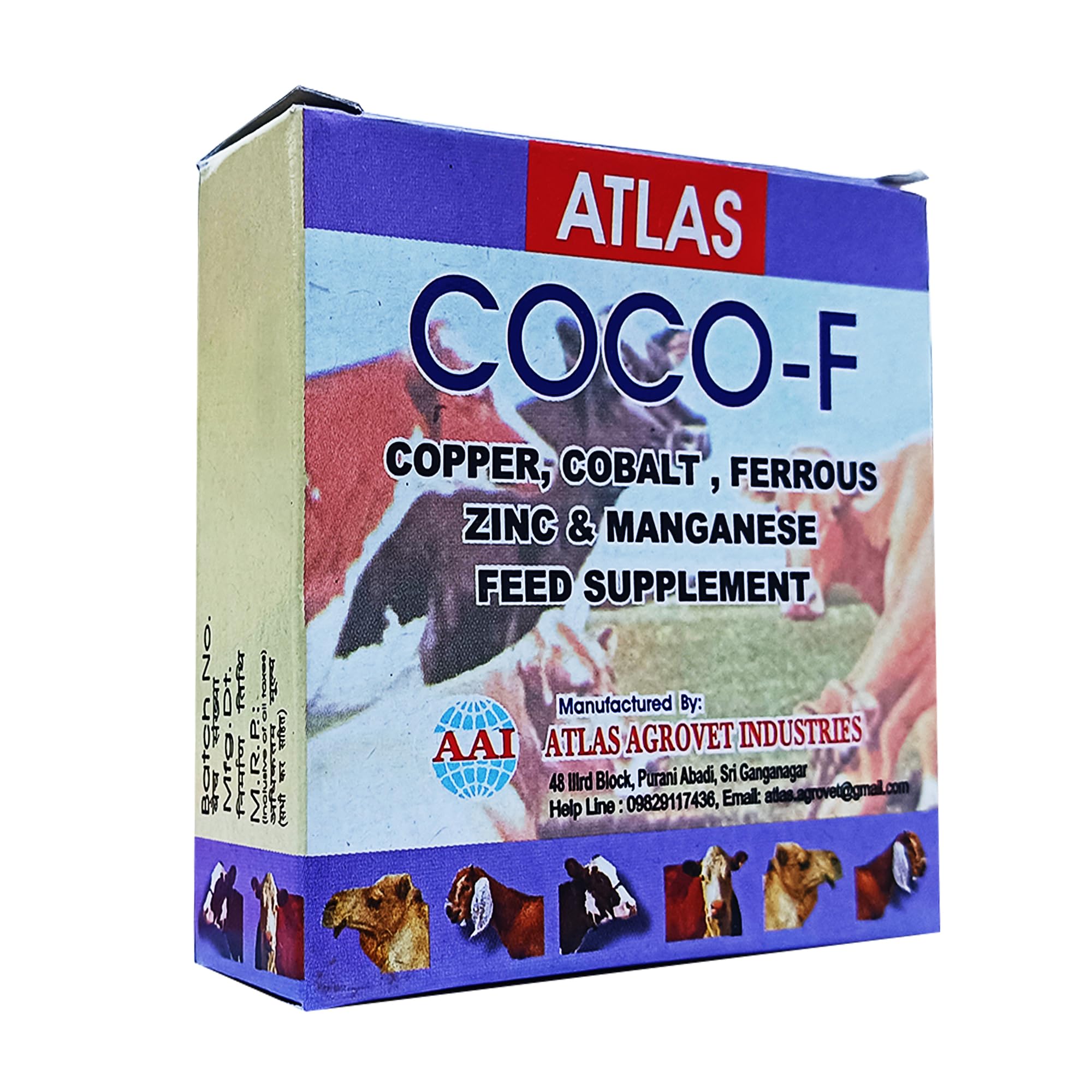 Atlas Coco-F Copper, Cobalt, Ferrous ZING & Manganese Feed Supplement ...
