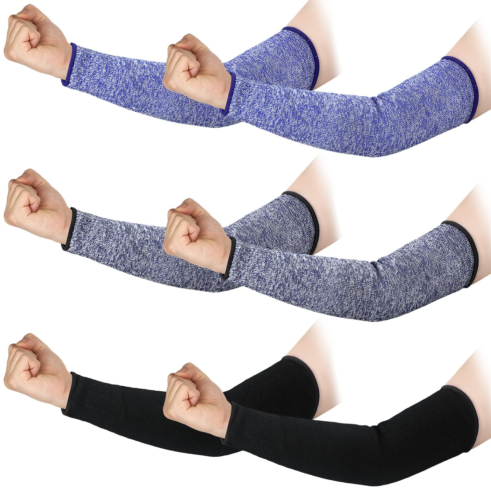 3 Pairs Arm Protectors for Thin Skin and Bruising Cut Resistant Forearm ...