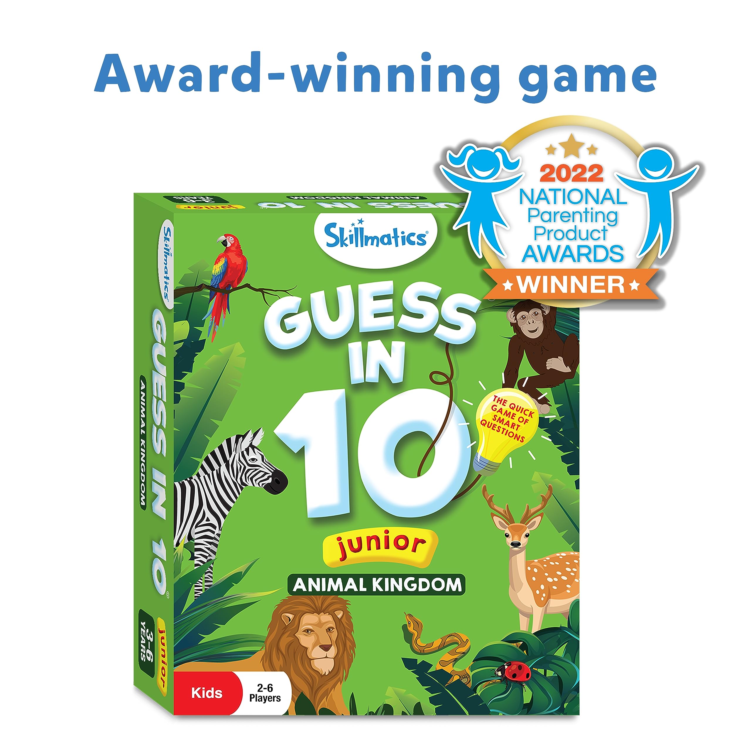 Snapklik.com : Skillmatics Card Game - Guess In 10 Junior Animals For Kids