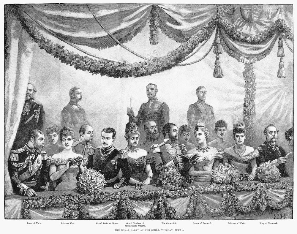 Buy Royal Party 1893 Na Royal Party At The Opera Left To Right Duke Of ...