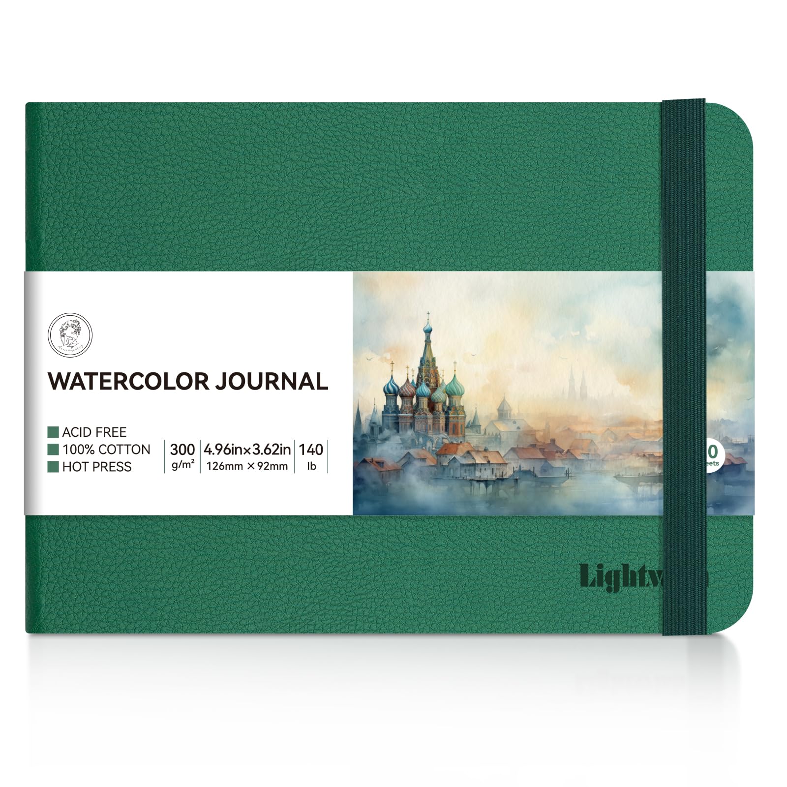 Lightwish Watercolor Journal, 100% Cotton Hot Press Art Supplies Small ...