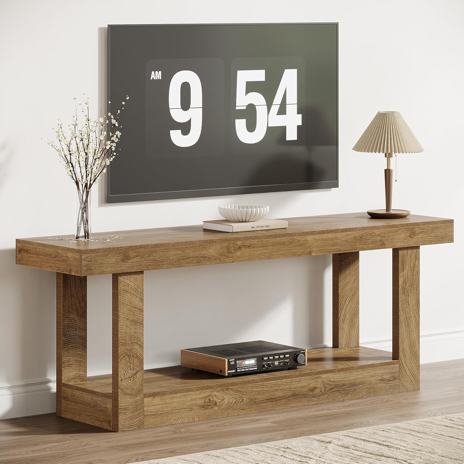 Amazon.com: Tribesigns 63-Inch TV Stand for TVs up to 75 Inch ...