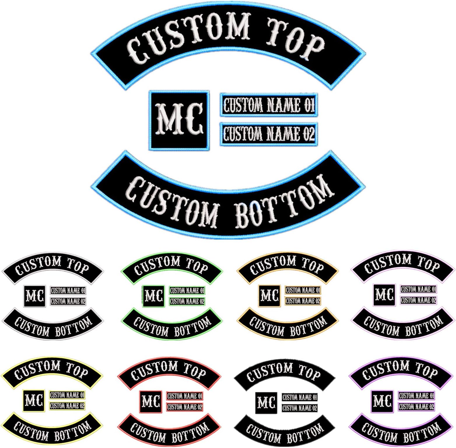 Amazon.com: Custom Motorcycle Biker Patches，Personalized Embroidery ...