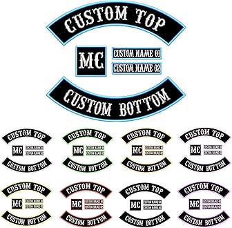 Amazon.com: mvcen: Custom Embroidered MC Biker Patches