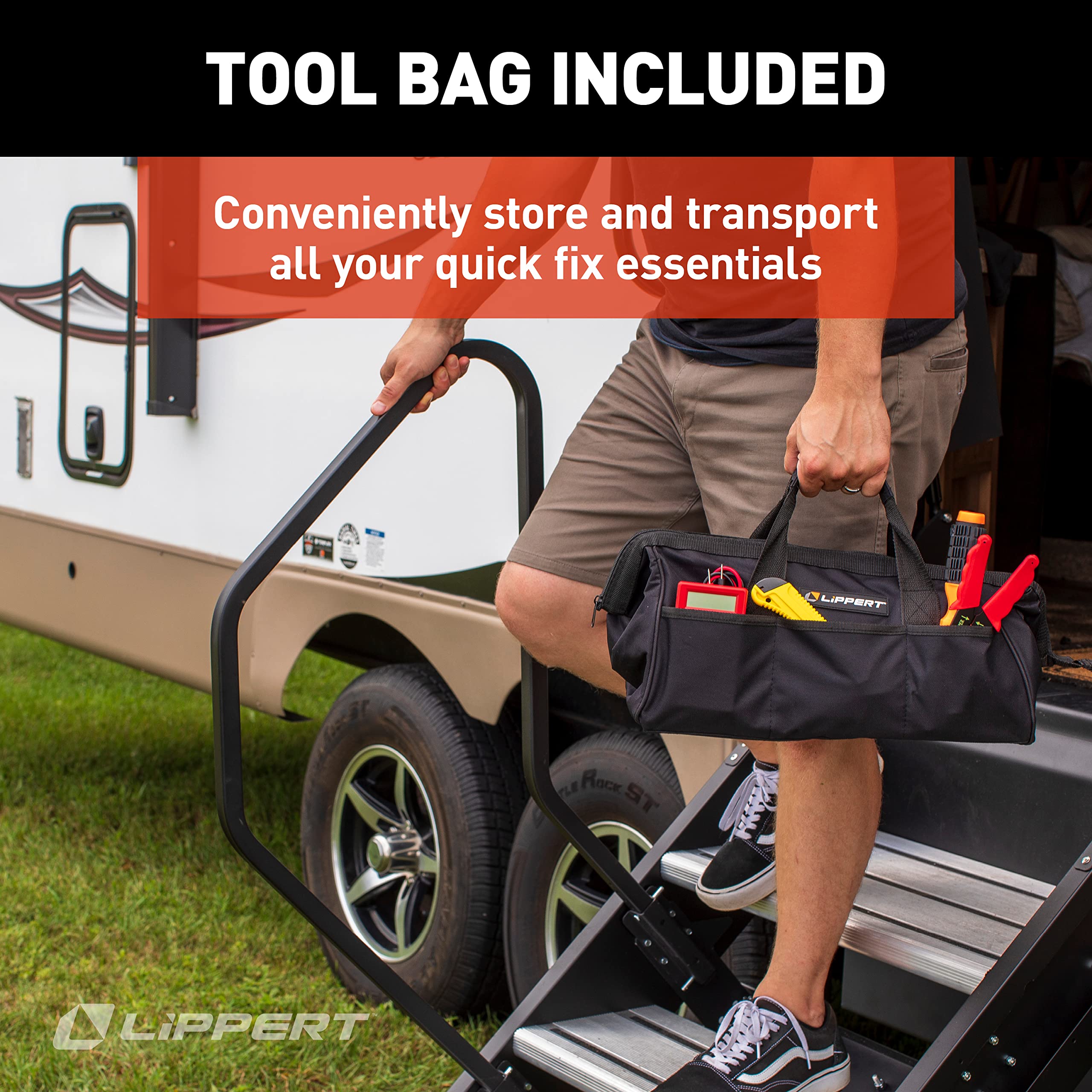Snapklik.com : Lippert 15-Piece RV Tool Kit For Maintenance On Motorhomes