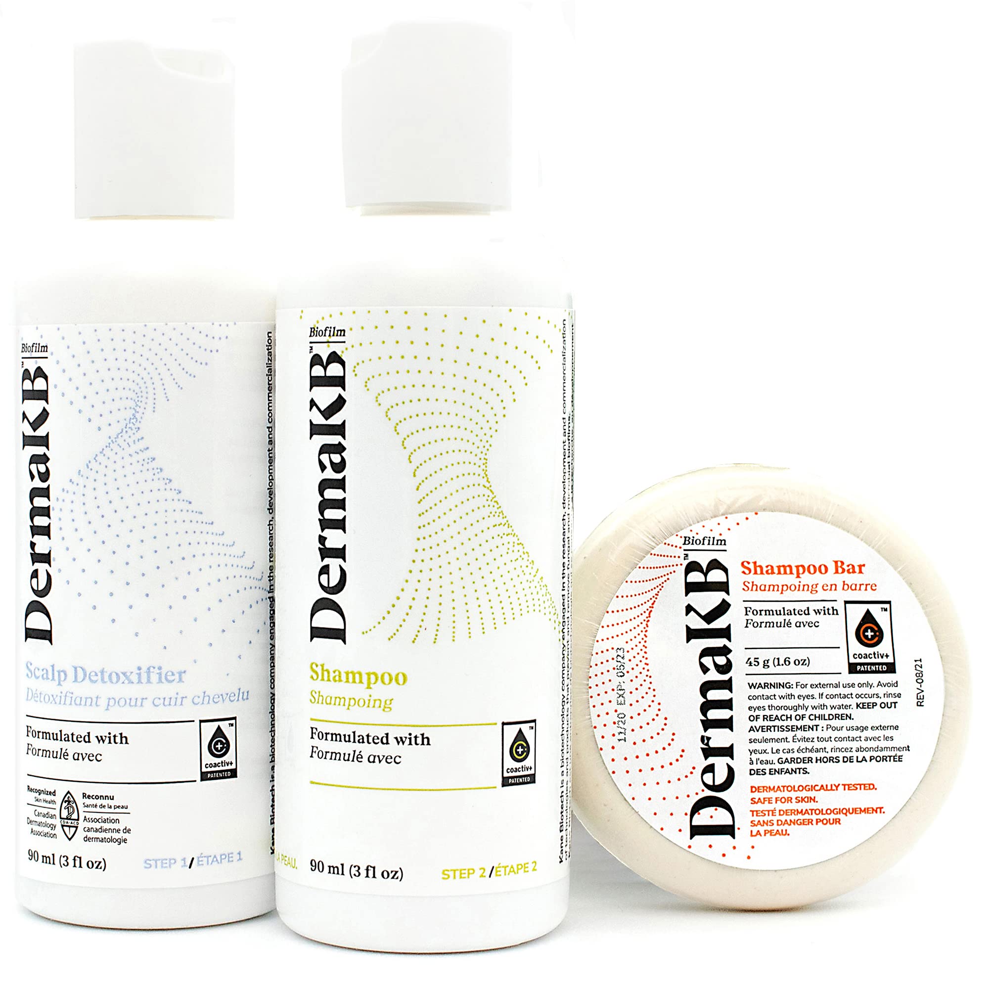 Amazon.com : DermaKB Dandruff Starter Kit Sulfate & Paraben Free for ...