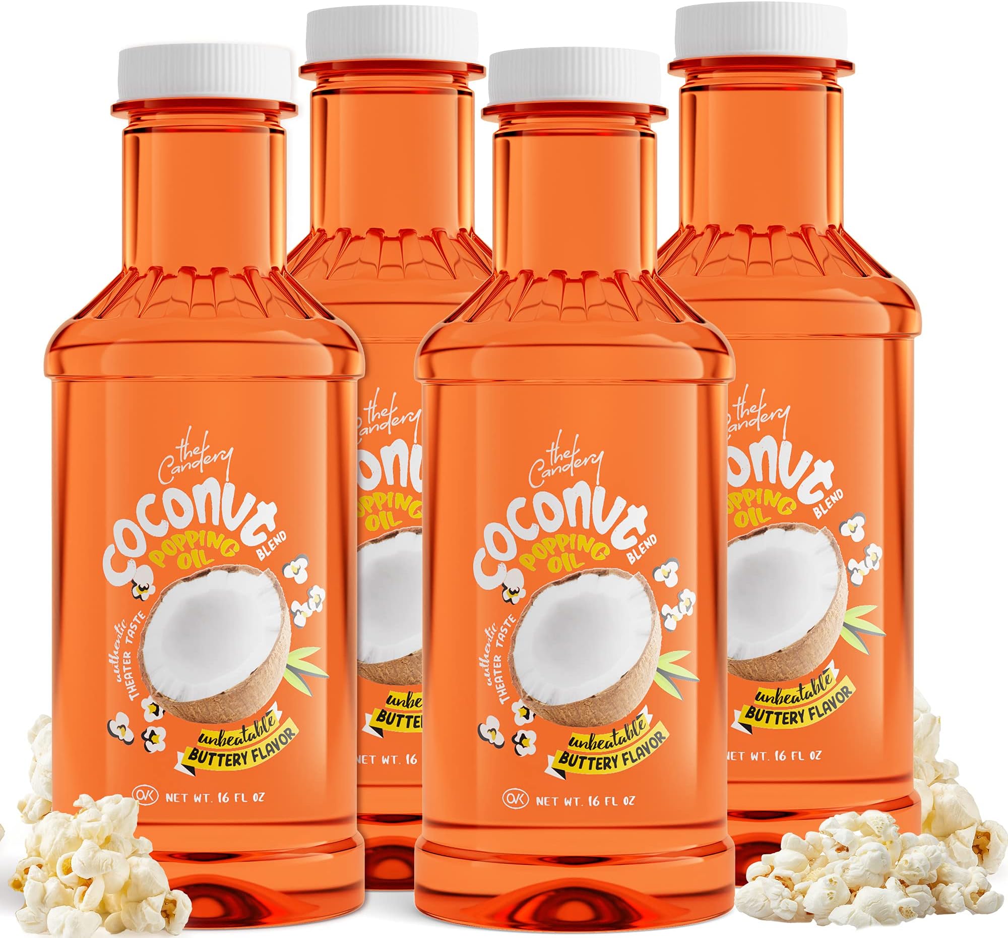 Amazon.com: Coconut Popcorn Popping and Topping Oil Soy Blend with ...