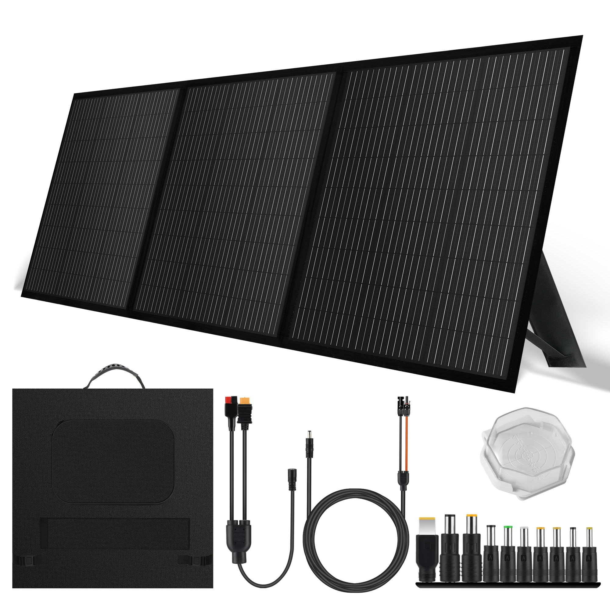 Amazon.com : SUNSUL Portable 160 Watt 12V Foldable Solar Panel with ...