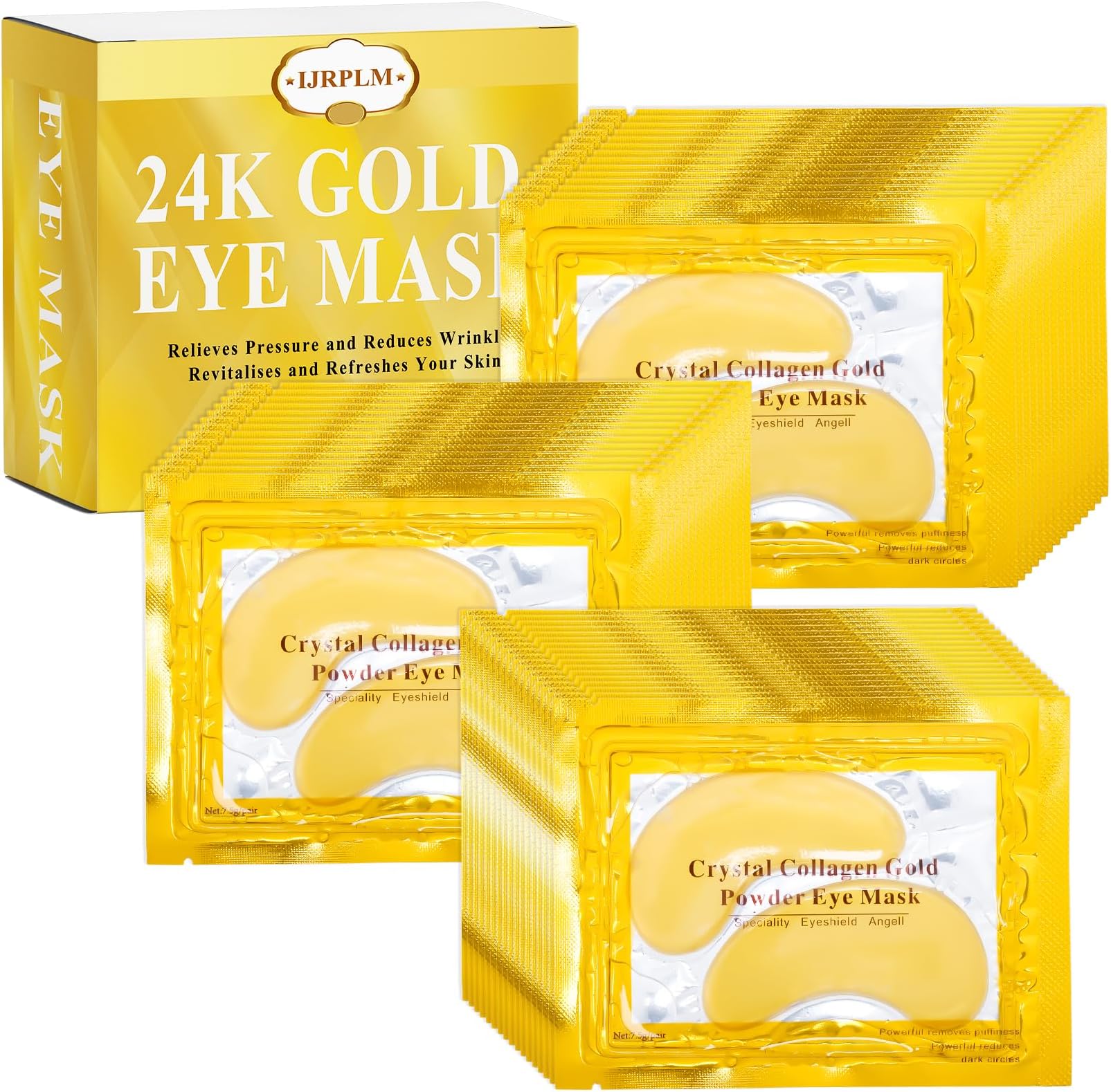 Amazon.com: REWLKP 24k Gold Eye Collagen Patches - Puffy Eyes & Dark ...