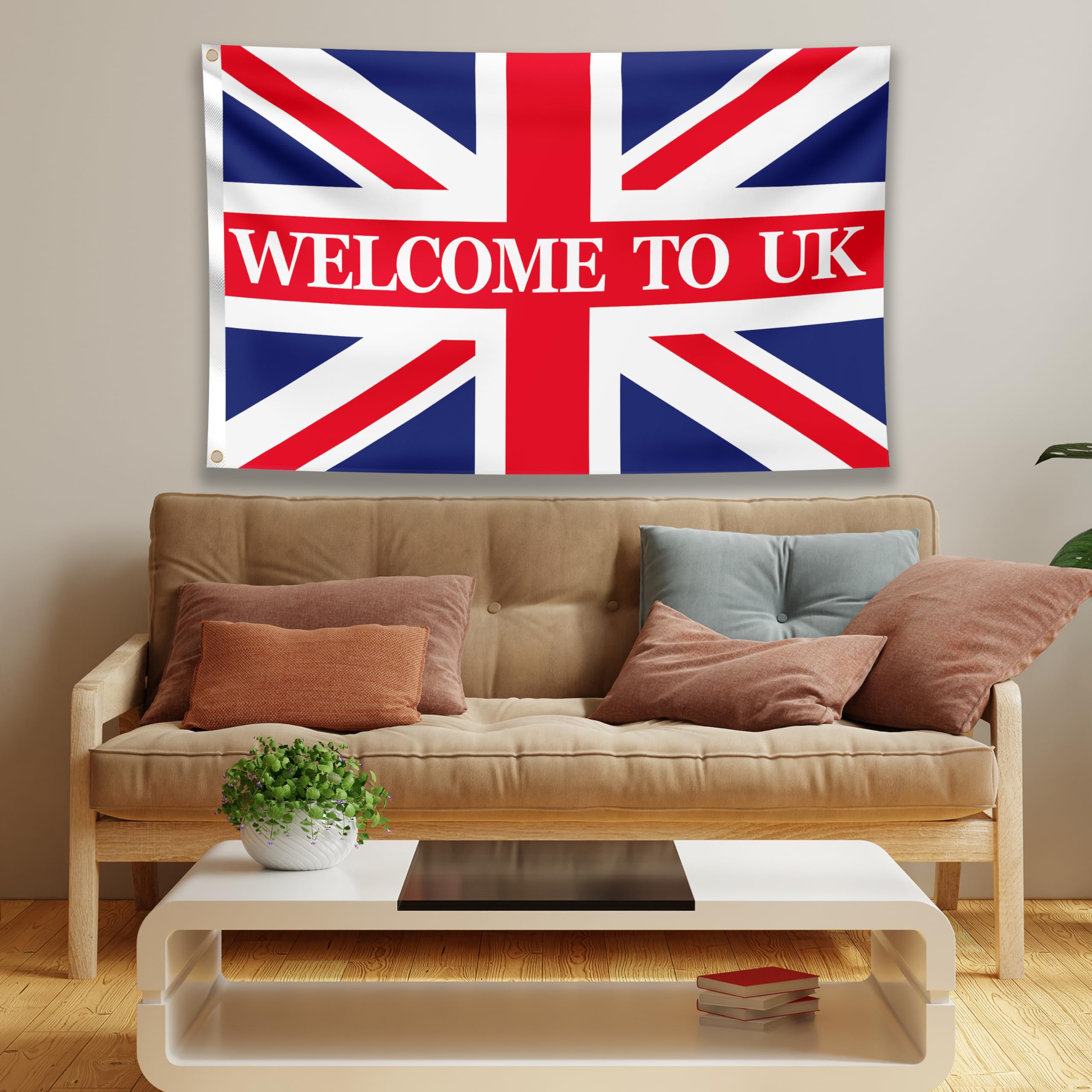 Union Jack Wall Decal Vintage Union Jack Wallpaper Red Blue Distressed