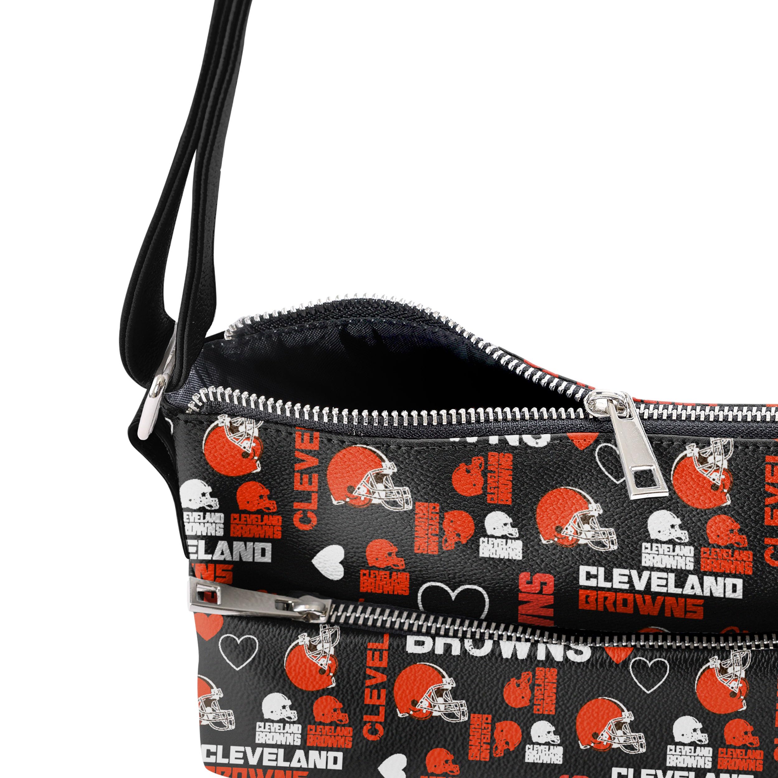 Snapklik.com : Chicago Bears NFL Logo Love Crossbody Purse