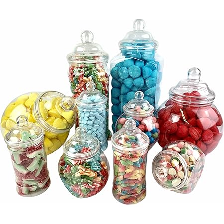 Plastic Jar Party Pack-12 Assorted Jars : Amazon.co.uk: Home & Kitchen