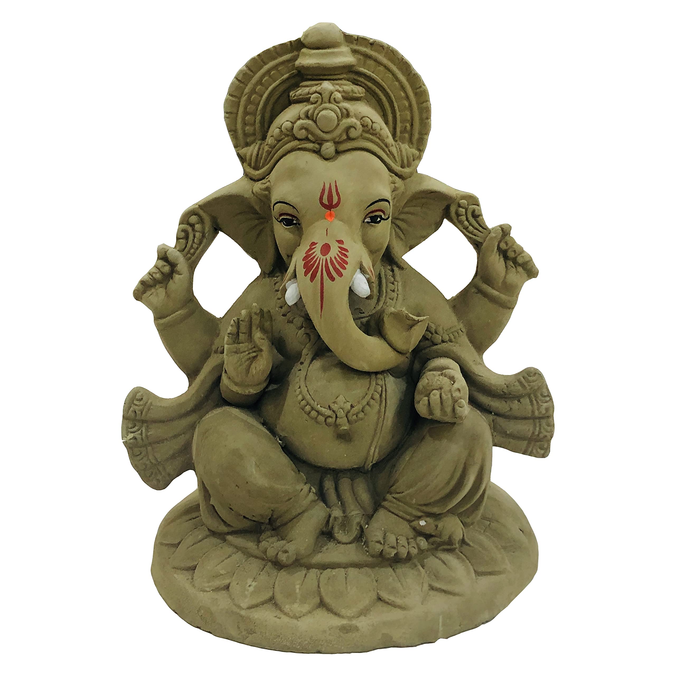 Buy ShopMeFast Eco Friendly Ganpati Murti Matti Ganesha Idol ...