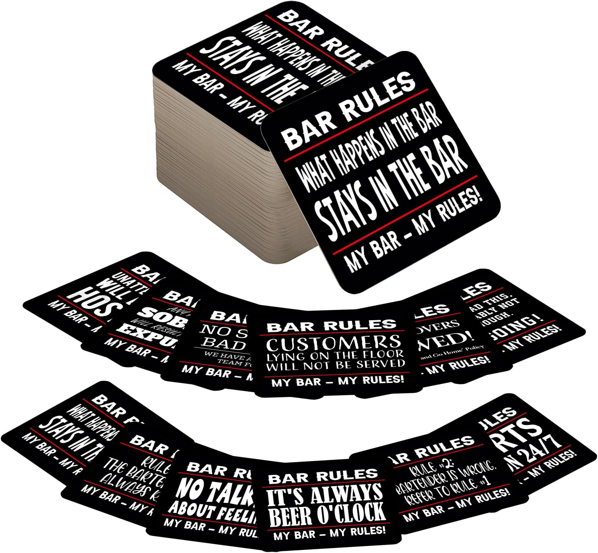 Amazon.com: Beer Mats in 24 Multi Packs Bulk Buy - Absorbent Recyclable ...