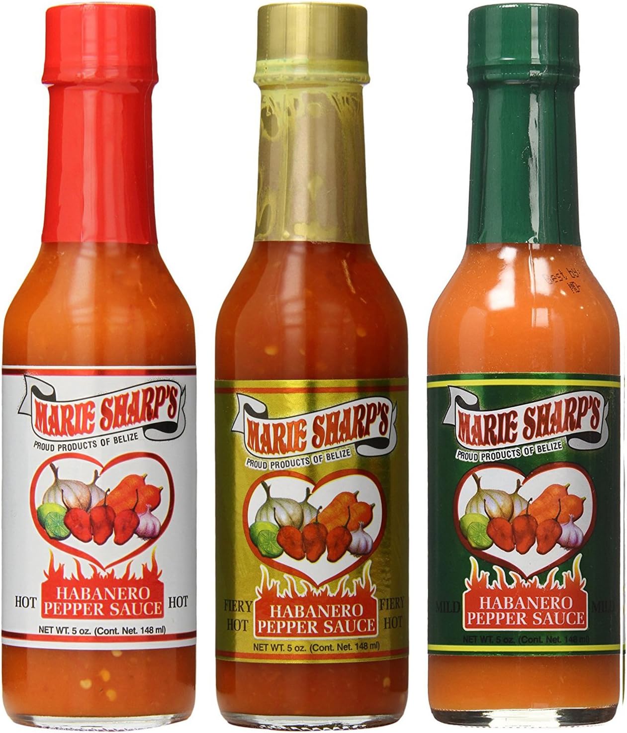 Amazon.com : Marie Sharp's Hot Sauce Variety Gift Set : Grocery ...