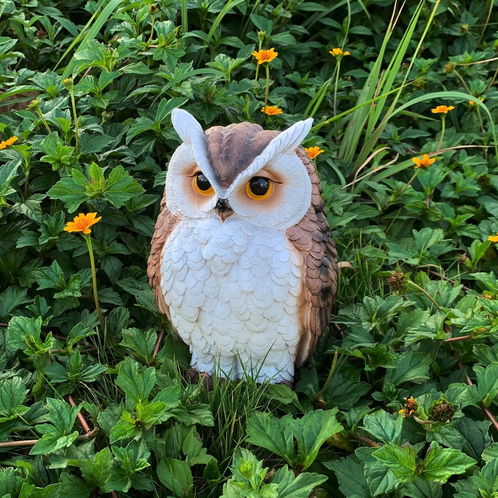Amazon.com: FLJZCZM Owl Garden Decoration Owl Statue Outdoor Decor ...