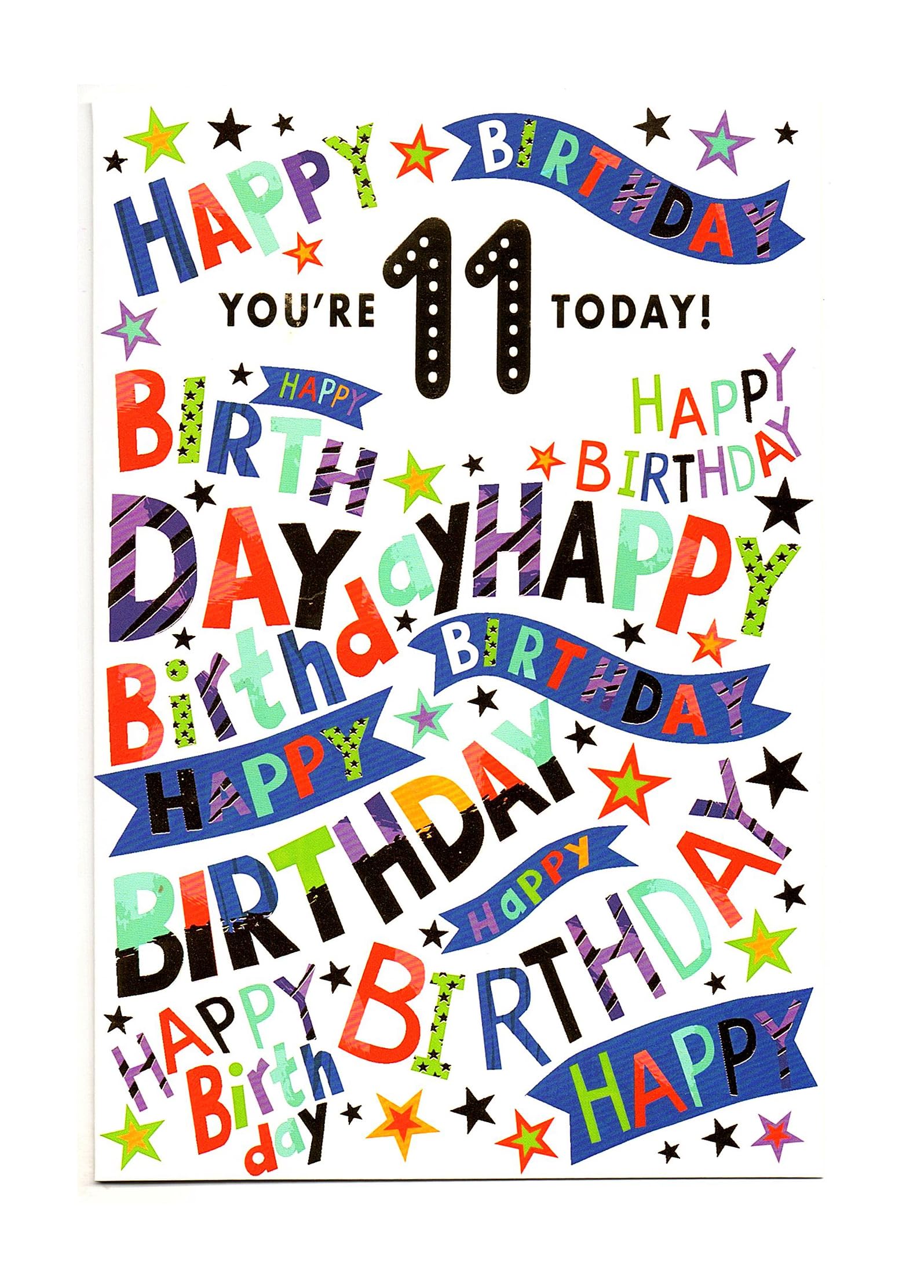 Birthday Card for Eleven 11th (11) Year Old Boy : Amazon.co.uk ...