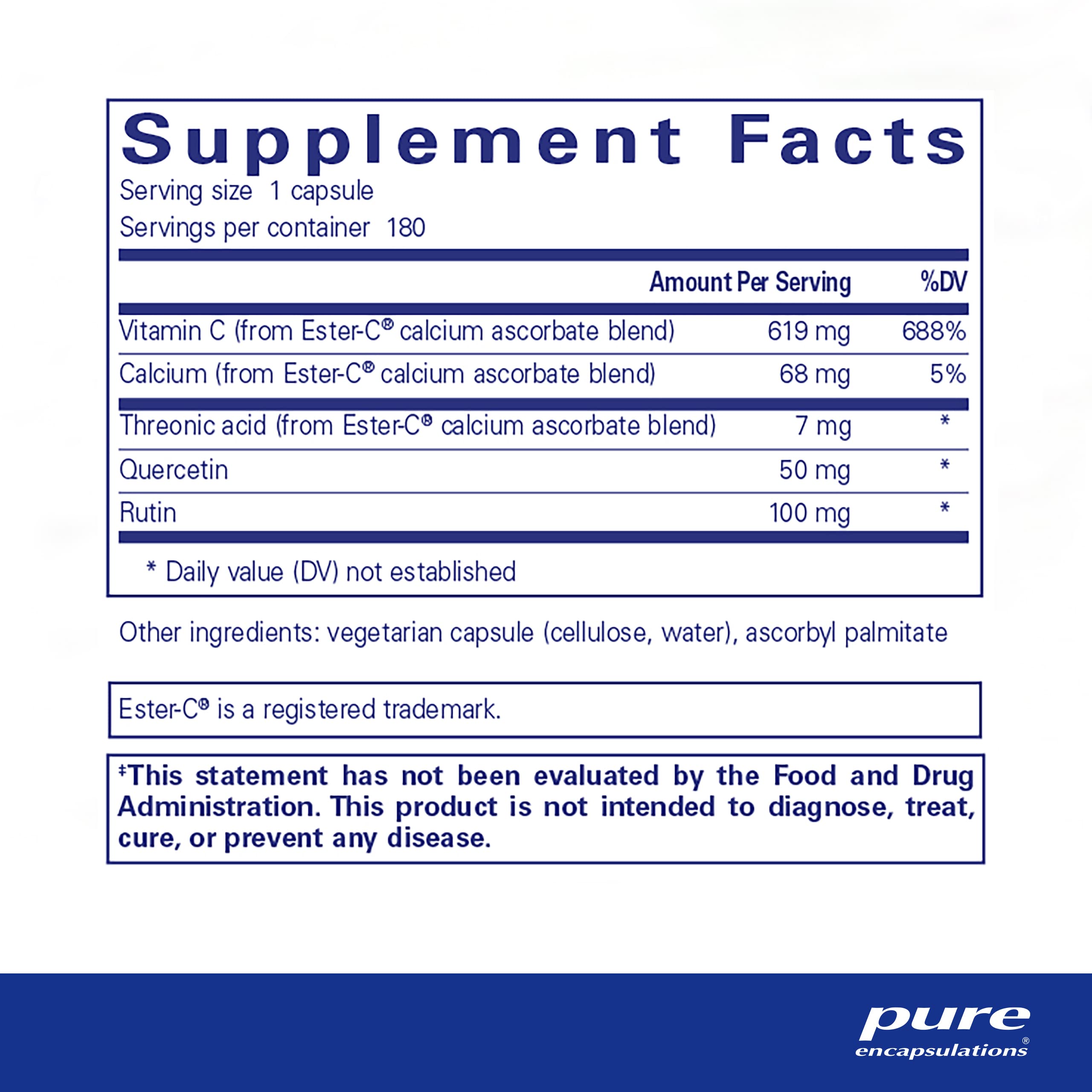 Snapklik.com : Pure Encapsulations Ester-C & Flavonoids Vitamin C ...