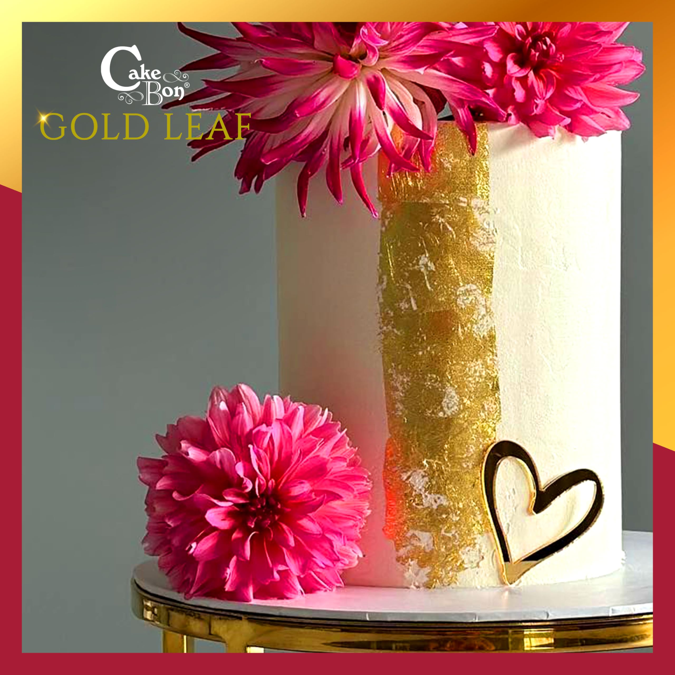 Snapklik.com : Edible Gold Leaf 24K By Cakebon - Cake Decorations