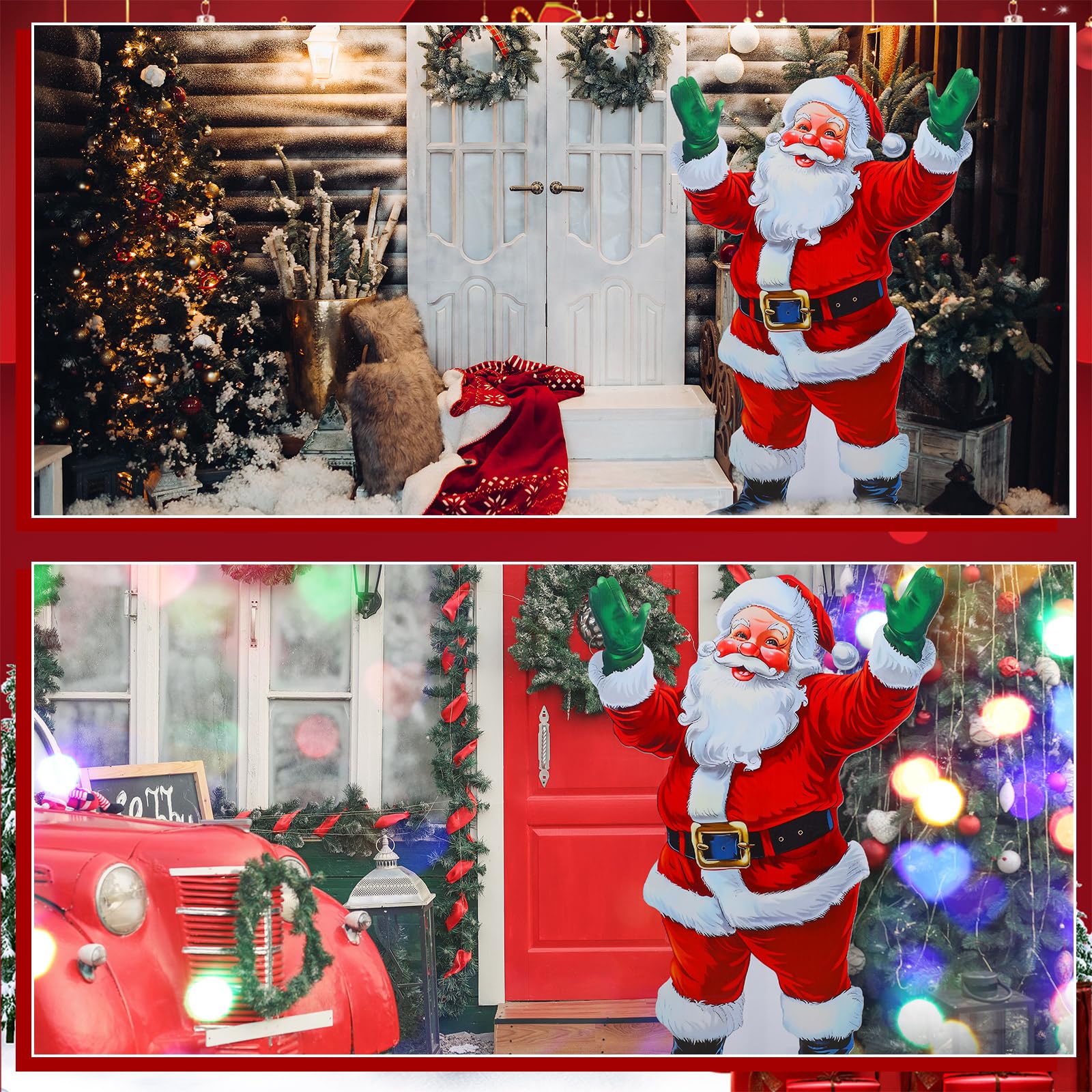 Snapklik.com : 5 Feet Santa Claus Cardboard Cutout Christmas Standup ...