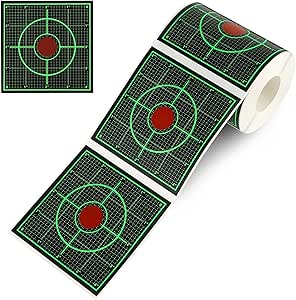 Amazon.com : Green Sight in Splatter Target Stickers 4" Reactive Paper ...